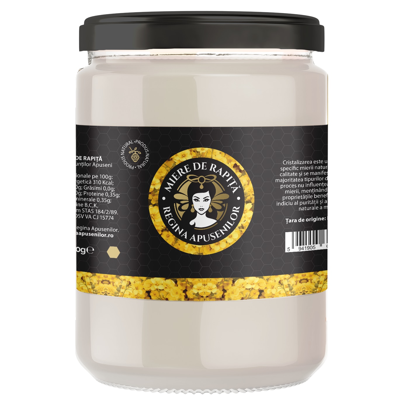 Miere de rapita, 100% produs romanesc natural, Regina Apusenilor, 950g ...