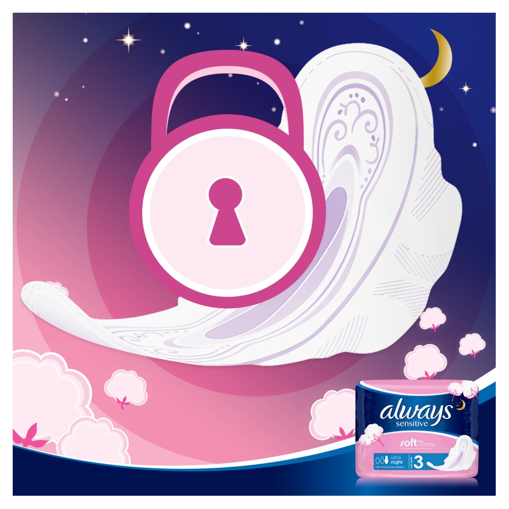 Tampoane de noapte, Always Ultra, Bumbac - eMAG.ro