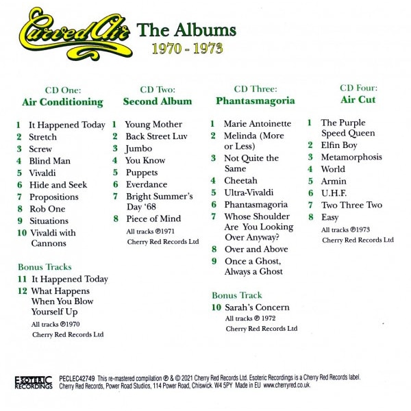 Curved Air: The Albums 1970-1973 (Remastered) (Clamshell) [4CD] - eMAG.ro