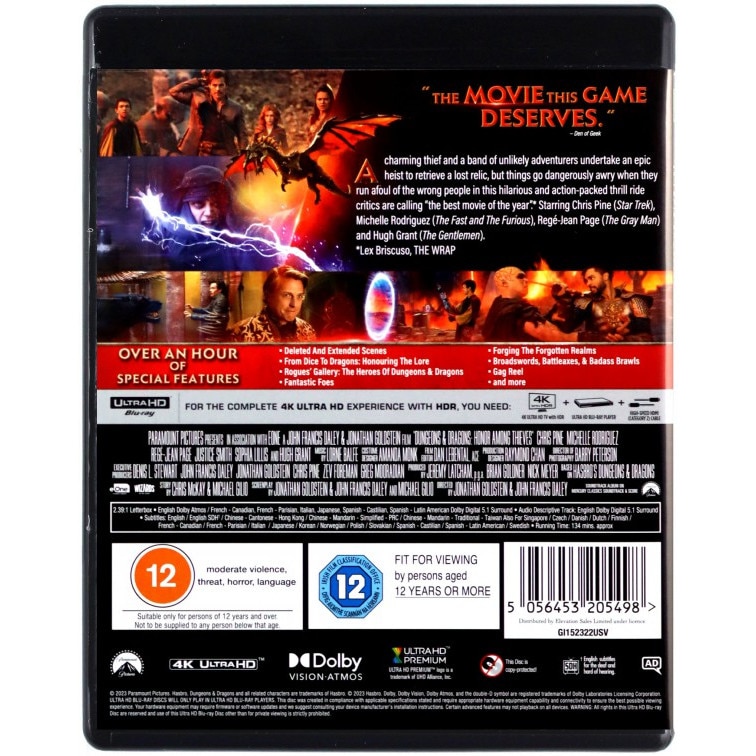 Dungeons & Dragons: Разбойническа чест [Blu-Ray 4K] - eMAG.bg