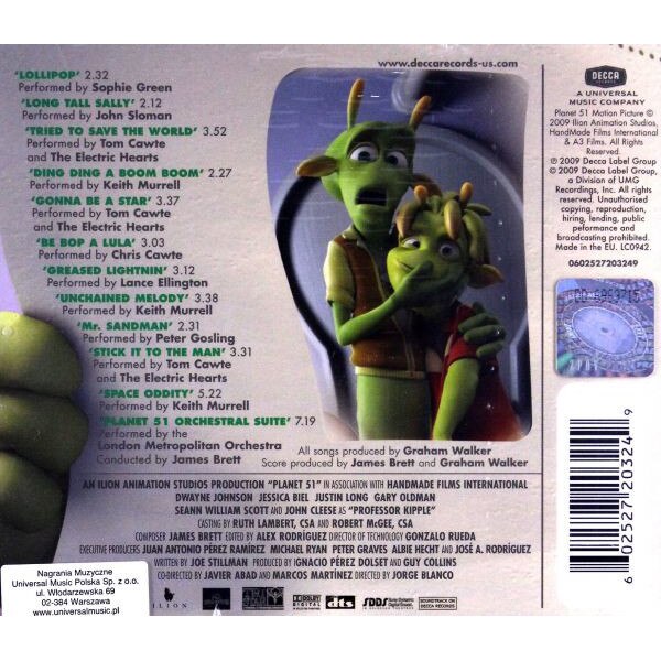 Planet 51 soundtrack (Planeta 51) [CD] - eMAG.bg