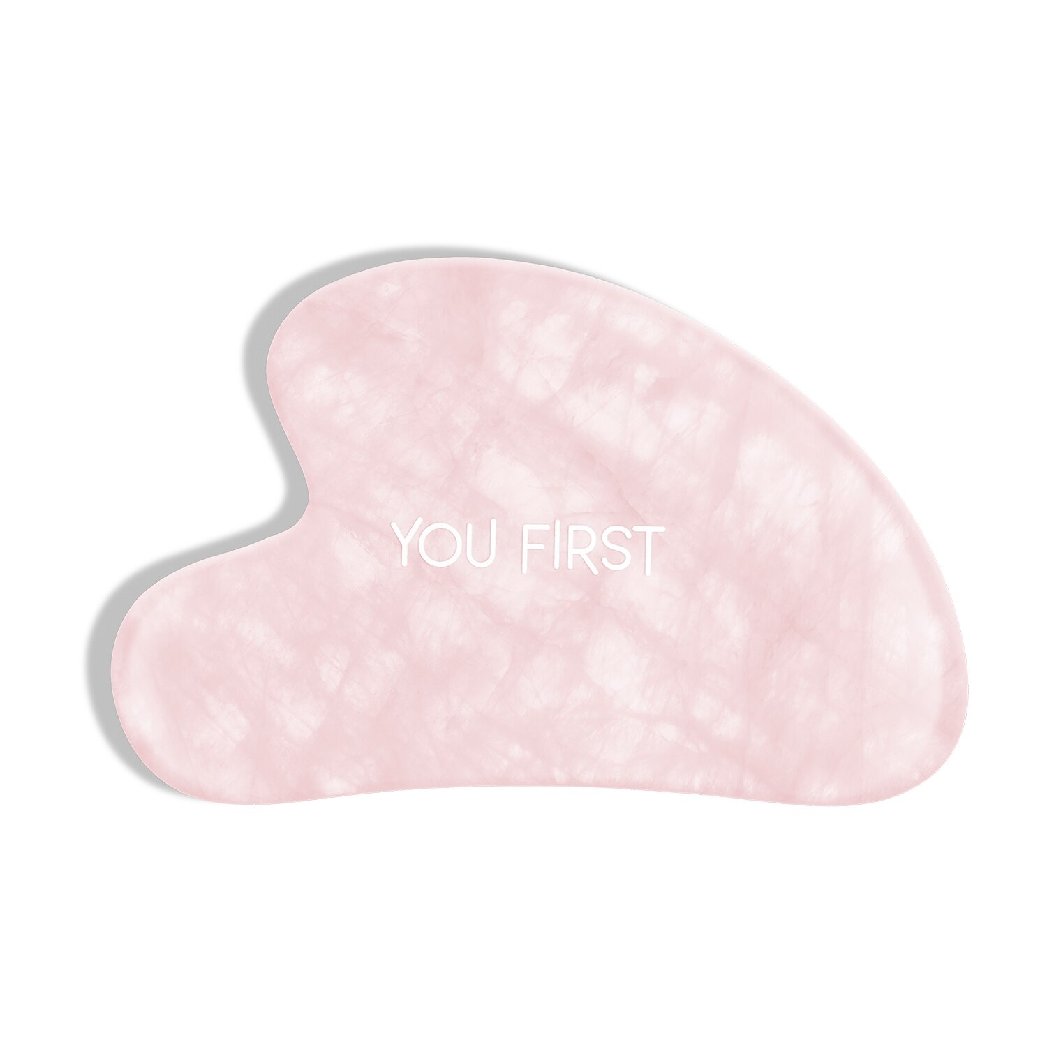 Piatra naturala Gua Sha, You First, din Quartz Roz - eMAG.ro