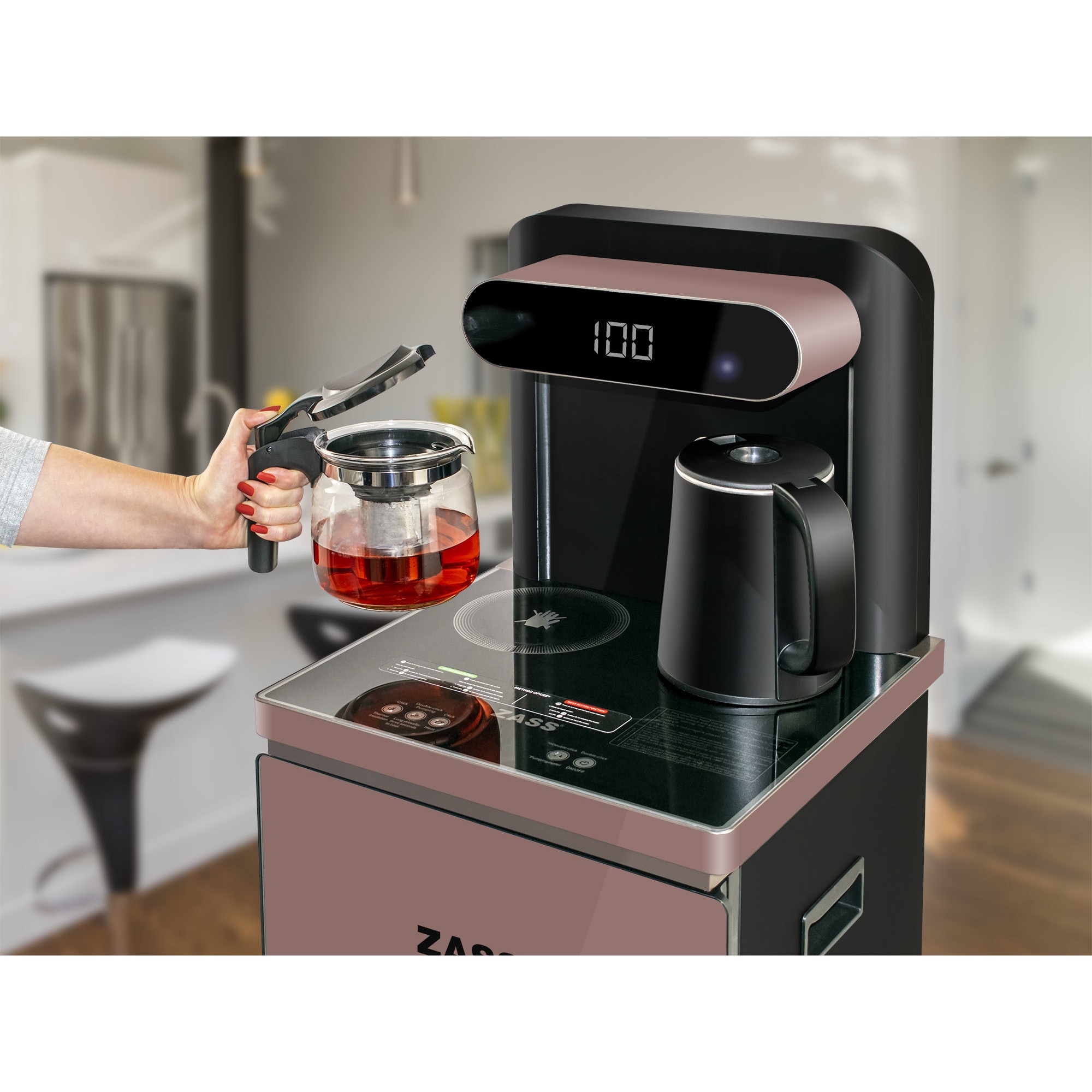 ZASS ZWD 23 WF padló vízadagoló szűrőrendszerrel és teabárral ...