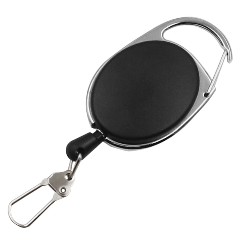 Breloc cu snur retractabil, Sunmostar, Plastic/Aliaj/Nailon, 60 cm ...