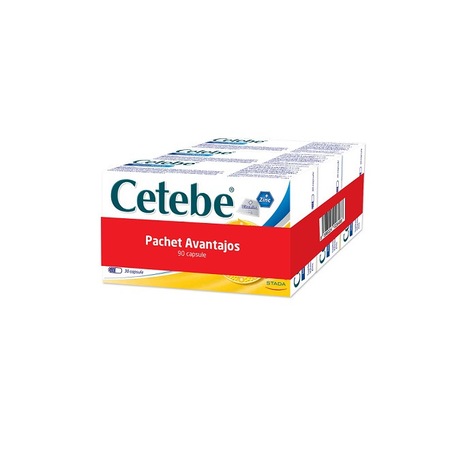Pachet avantajos pentru imunitate, Cetebe Imuno-Active, 3 x 30 capsule ...