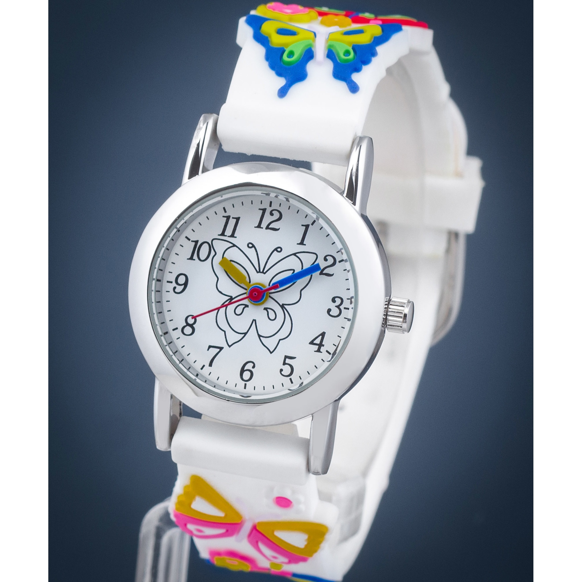 Ceas pentru copii, Perfect, Cauciuc, Alb - eMAG.ro