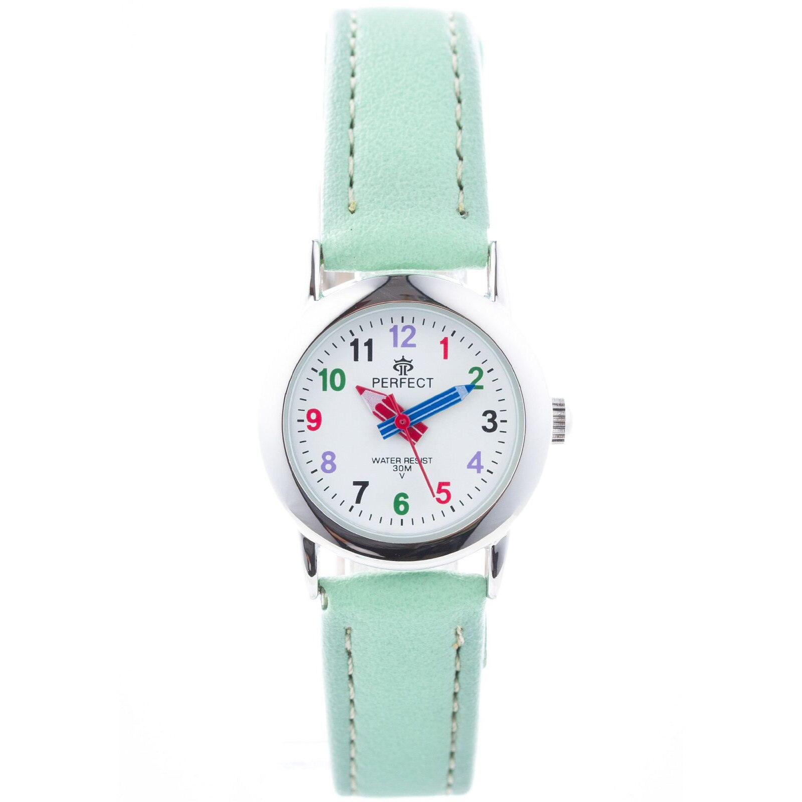 Ceas pentru copii, Perfect, Inox, Verde - eMAG.ro