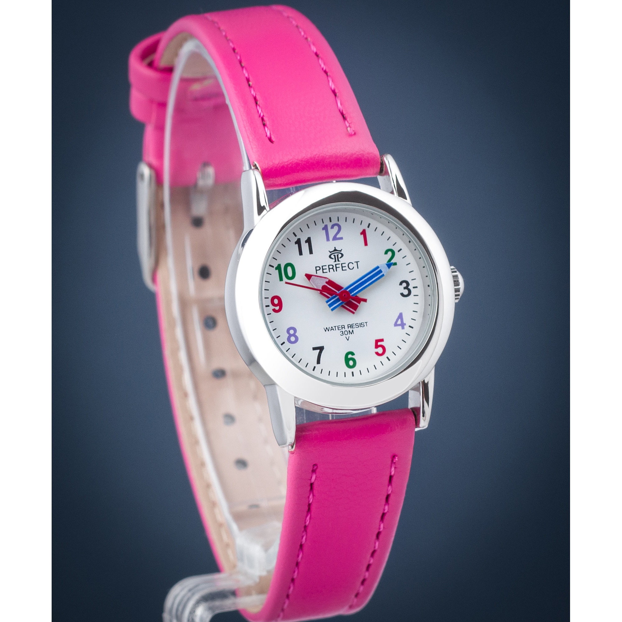Ceas pentru copii, Perfect, Piele, Roz - eMAG.ro