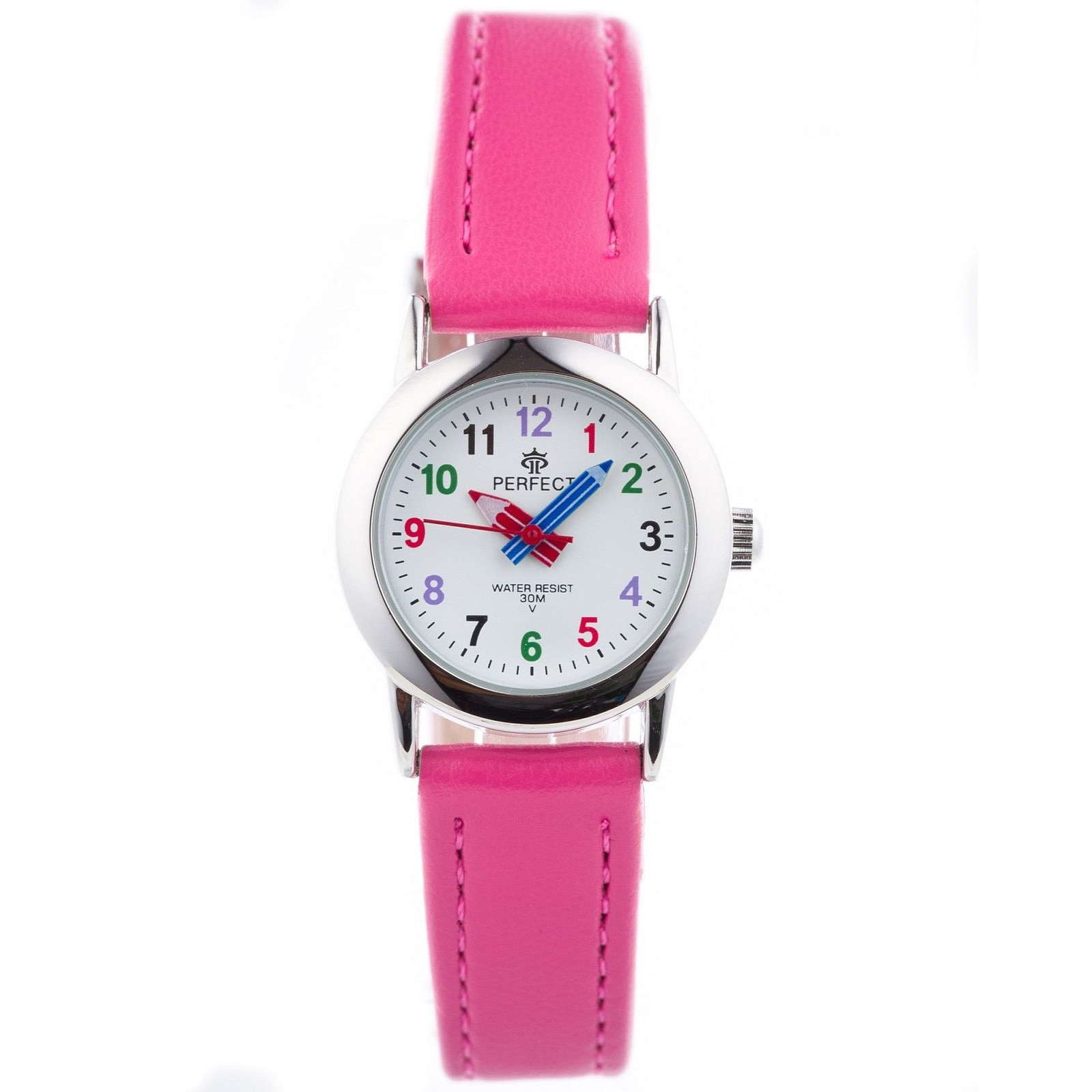 Ceas pentru copii, Perfect, Piele, Roz - eMAG.ro