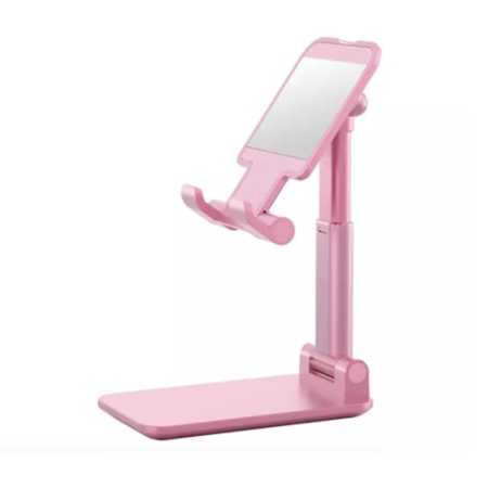 Suport pliabil pentru telefon sau tableta, Roz - eMAG.ro