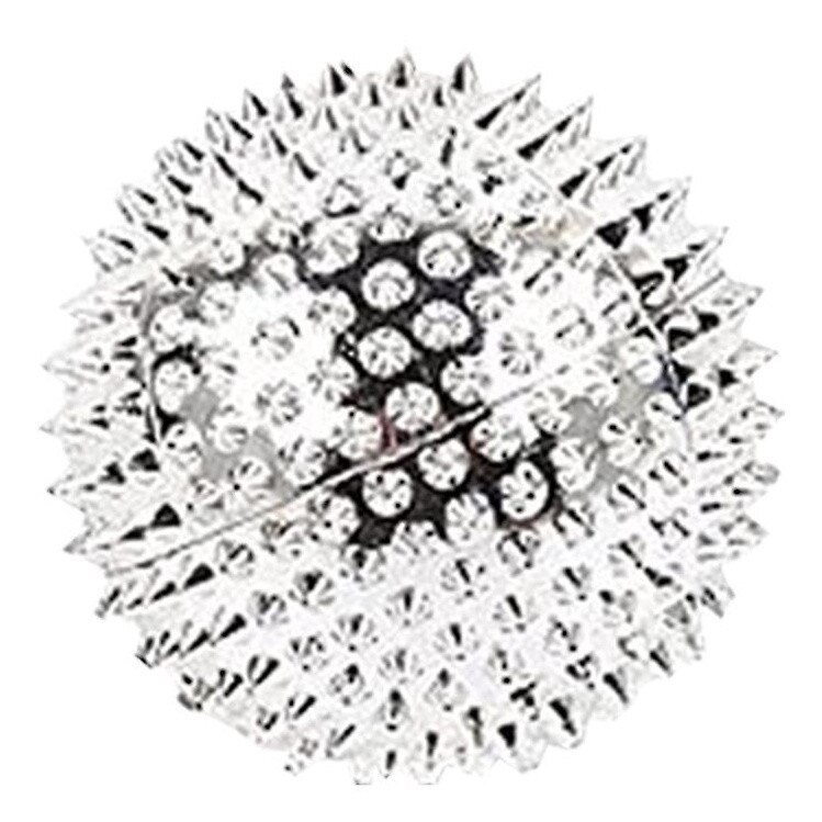 Set 2 mingi pentru masaj, Sunmostar, ABS/Minereu magnetic, Argintiu ...