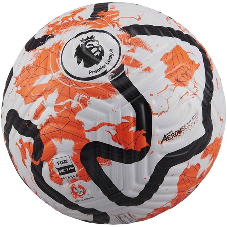 Minge fotbal Nike Premier League Flight, marime 5, alb/portocaliu - eMAG.ro