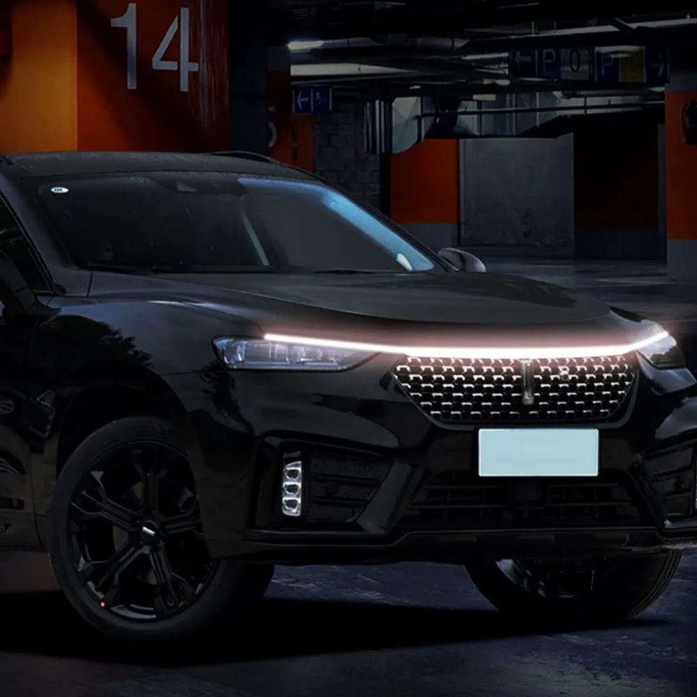 Banda LED auto flexibila pentru capota, 1.5m, alb rece - eMAG.ro