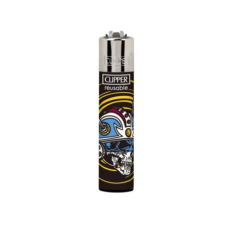 Bricheta Clipper Astro Skulls 1, reincarcabila cu gaz, piatra ...