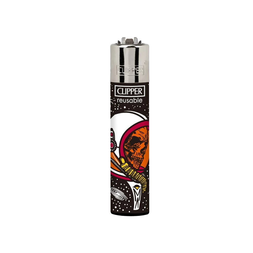 Bricheta Clipper Astro Skulls 1, reincarcabila cu gaz, piatra ...