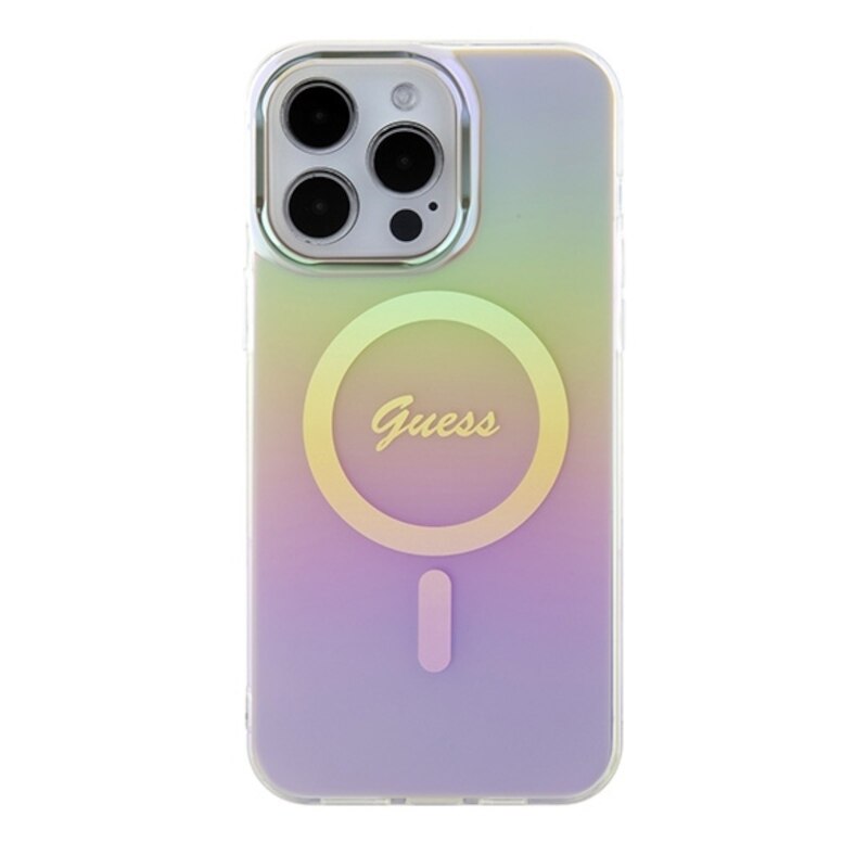 Предпазен калъф Guess Guhmp15xhitsp Iml Iridescent Magsafe Hardcase