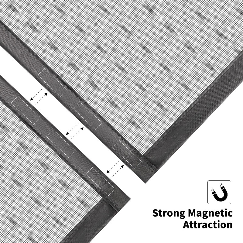 Set 2 x Perdea tip Plasa, Protectie Impotriva Insectelor, Inchidere ...
