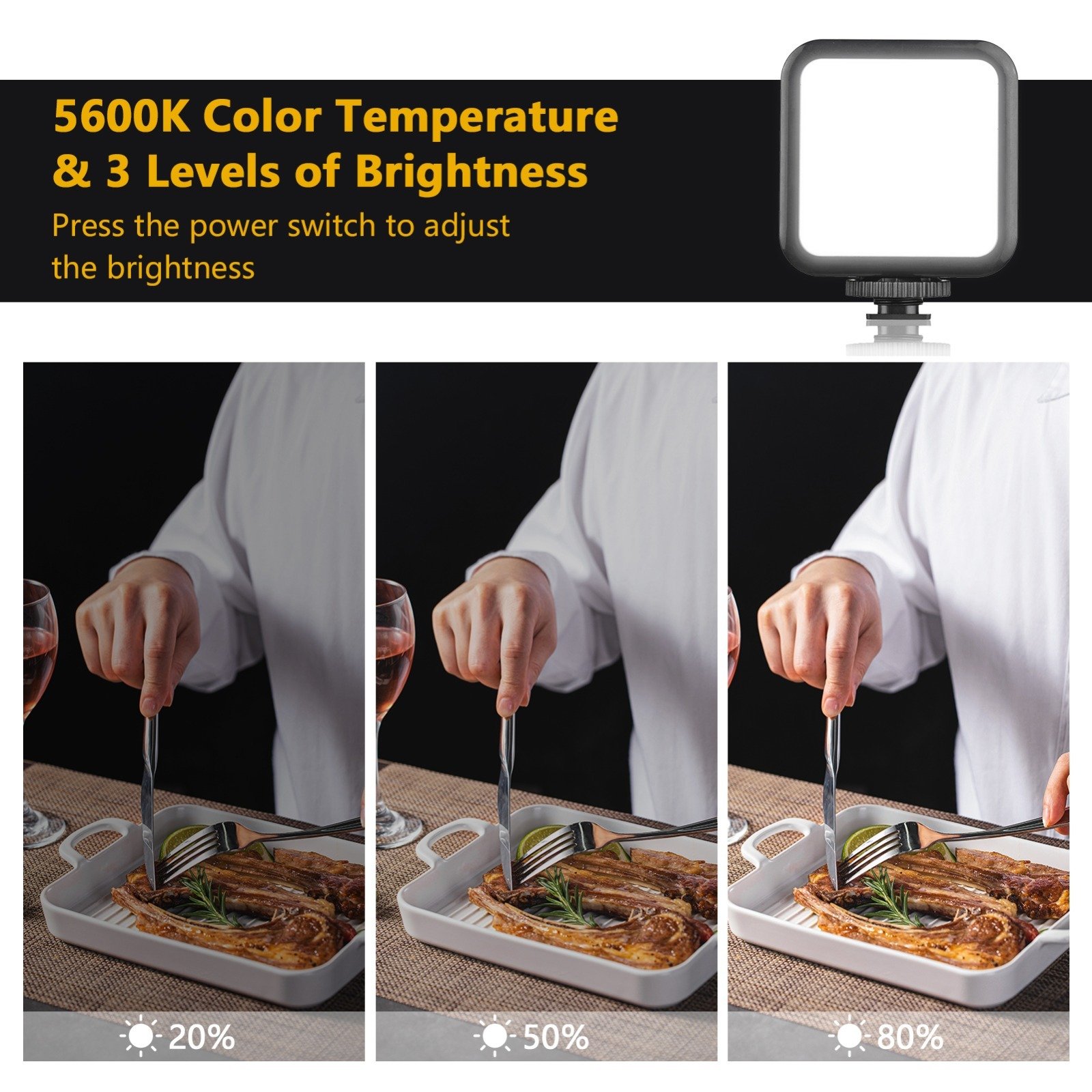 Kit vlogging profesional, trepied, suport telefon, microfon, mini panou ...