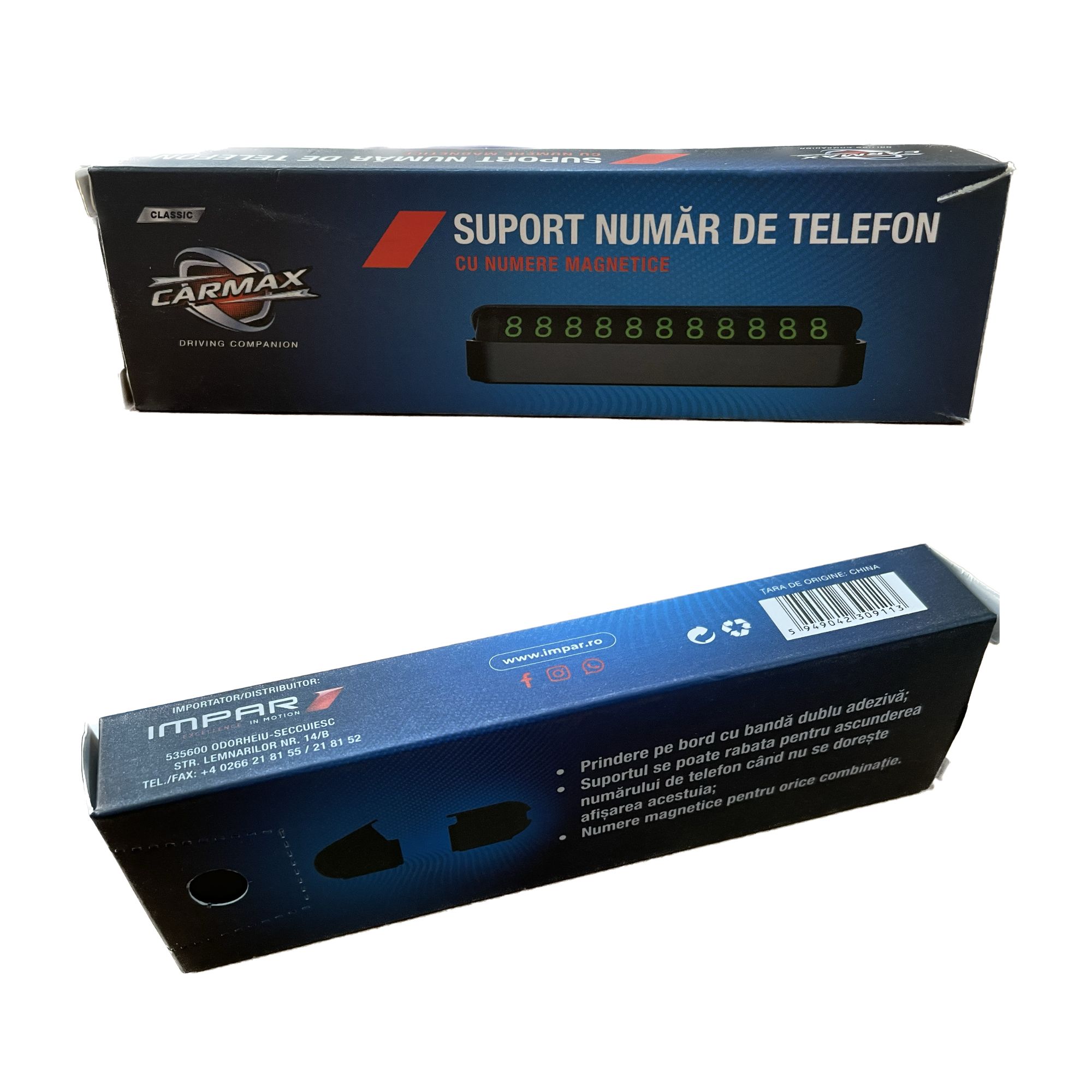 Suport numar de telefon auto Carmax - eMAG.ro