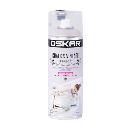 Vopsea spray Oskar Chalk&Vintage Effect, dirty liliac, mat, 400 ml ...