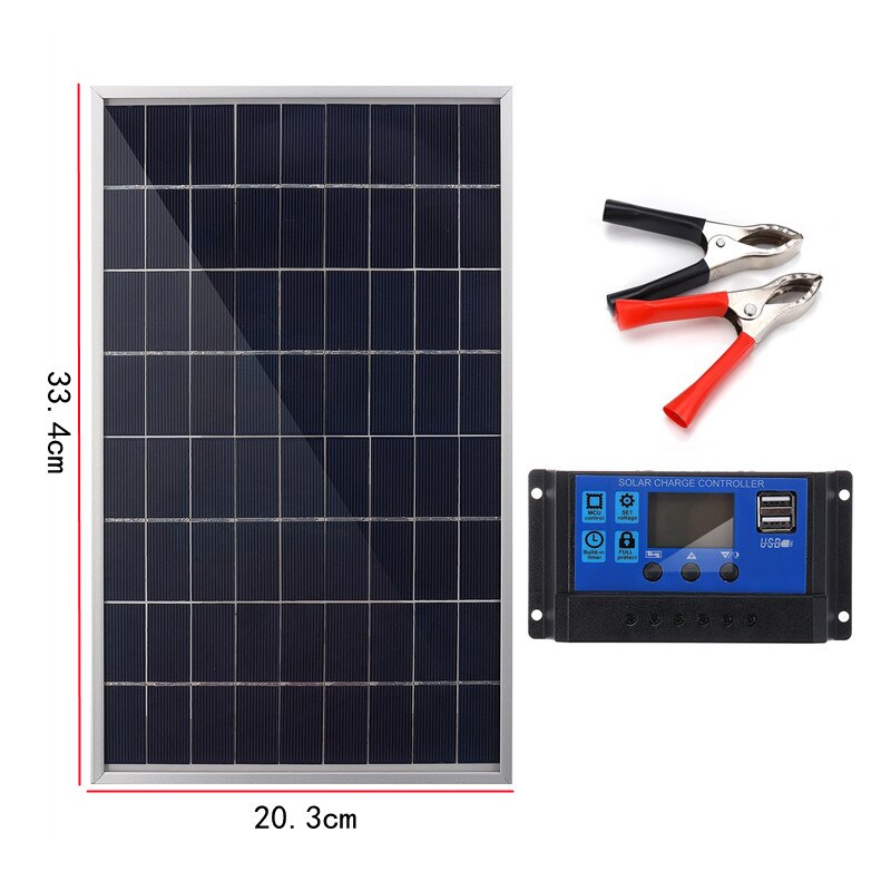 Panou solar, Kroak, Controller 40A, 12V, 1300W, negru - eMAG.ro