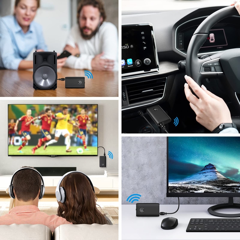 Adaptor Bluetooth 2 in 1, Aisdelu®, Transmitator si Receptor TX/RX, HD ...