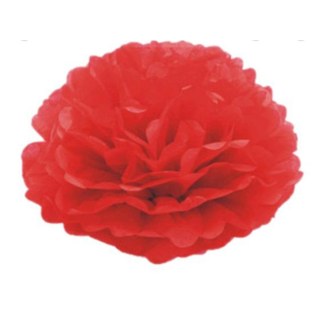 Pampon hartie 25 cm rosu - eMAG.ro