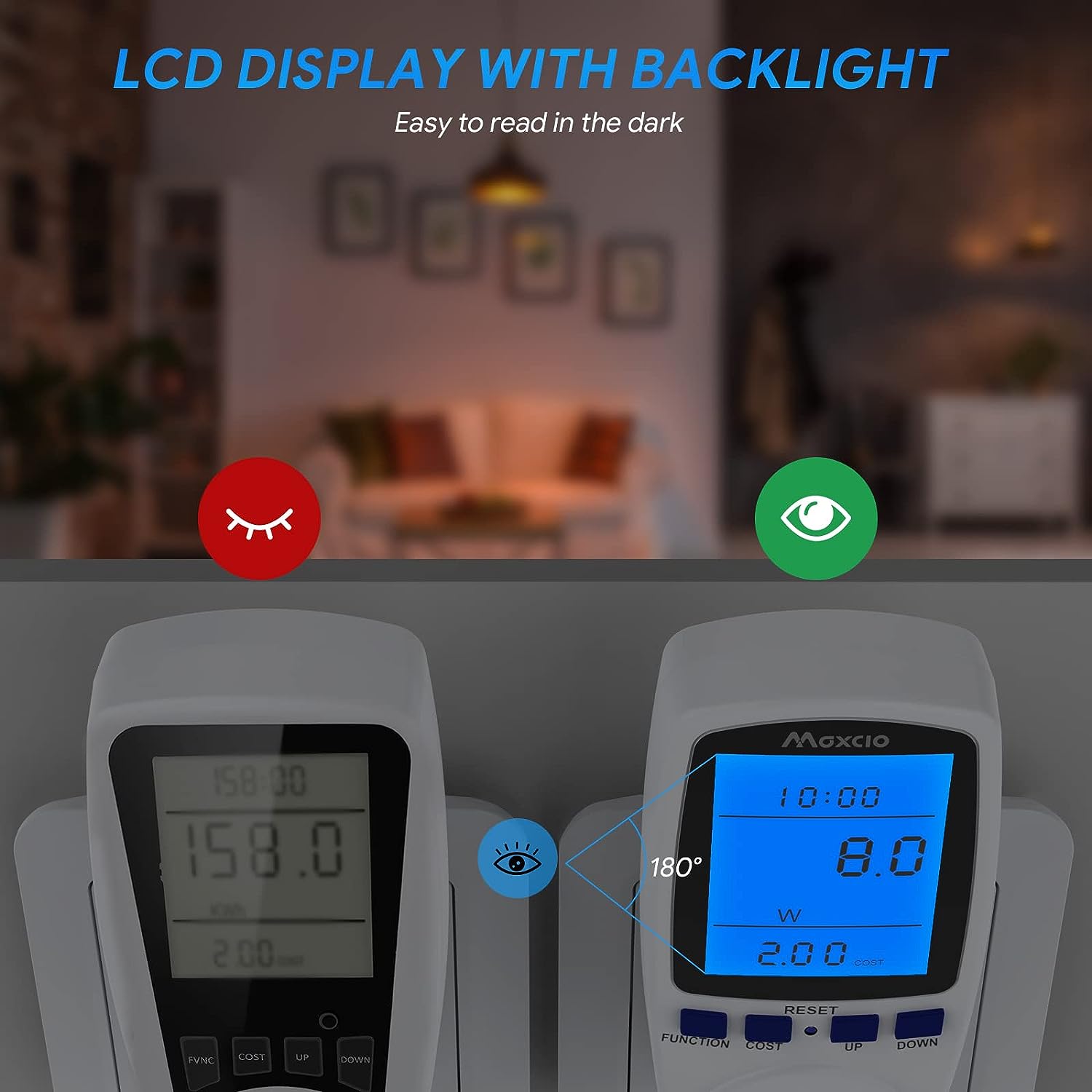 Priza cu contor afisaj digital de energie, Aisdelu®, monitorizare ...