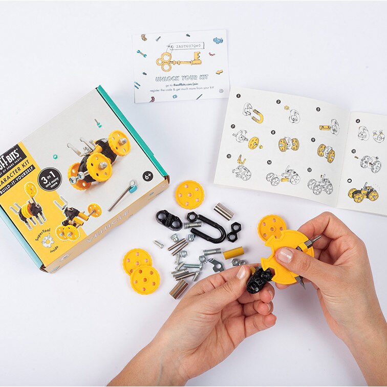 Конструктор с винтове и гайки, BlazeBit, The OFFBITS, 40 части - eMAG.bg