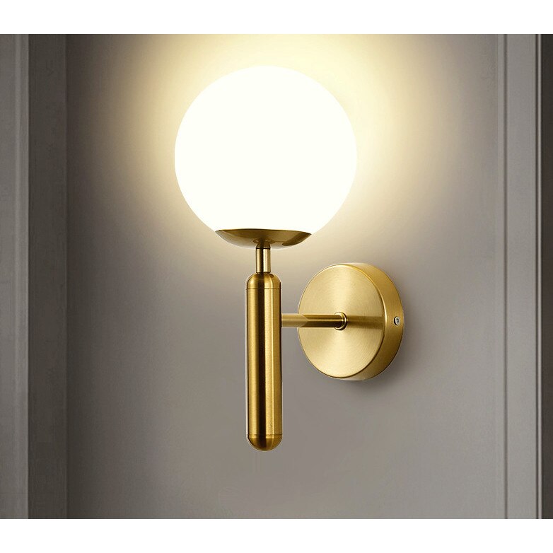 Aplica de perete aurie cu abajur alb - eMAG.ro