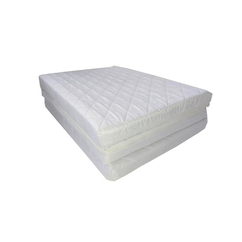 Saltea Pliabila copii MyKids Cocos-Spuma-Cocos Husa Microfibra Alba ...