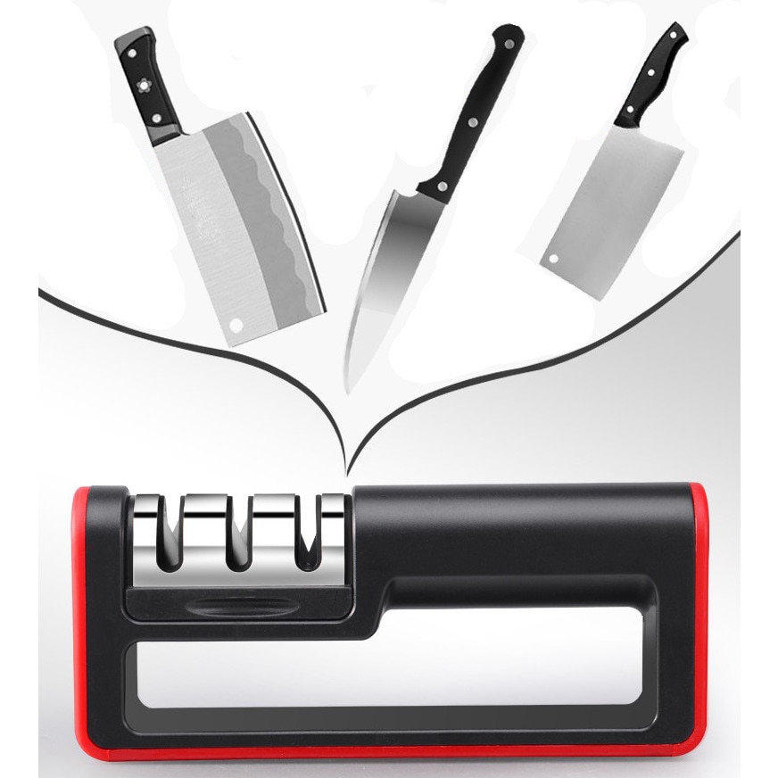 Aparat de ascutit cutite, manual, inox, 3 canale, tungsten, ceramica ...