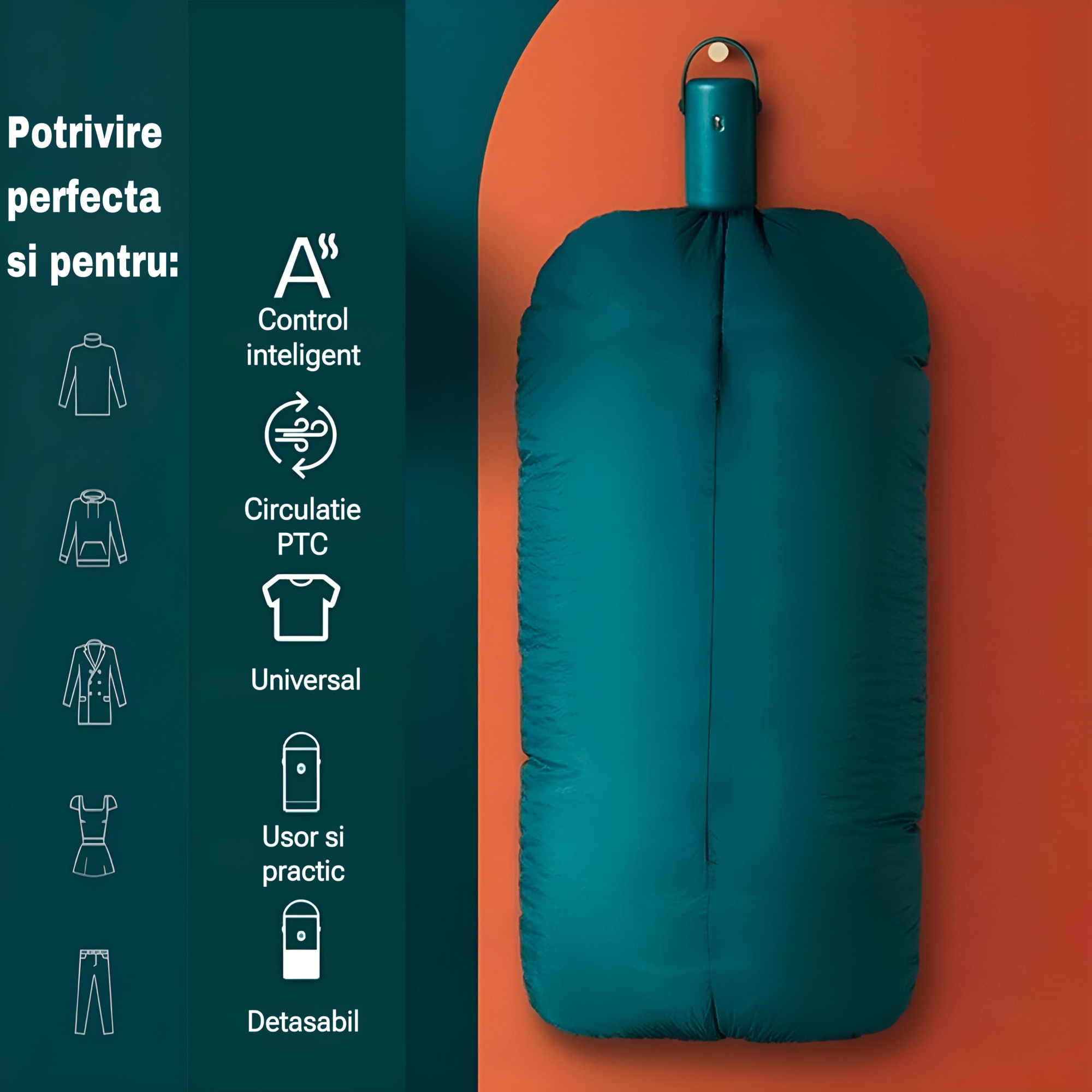 Uscator de rufe electric HexaCraft, Portabil, Usuca rapid, Economiseste ...