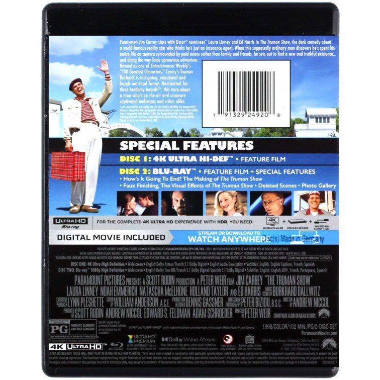 Truman Show [Blu-Ray 4K]+[Blu-Ray] - eMAG.ro