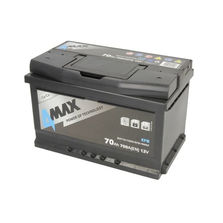 Acumulator auto, vehicul comercial, 4MAX 12V 70Ah/700A - eMAG.ro