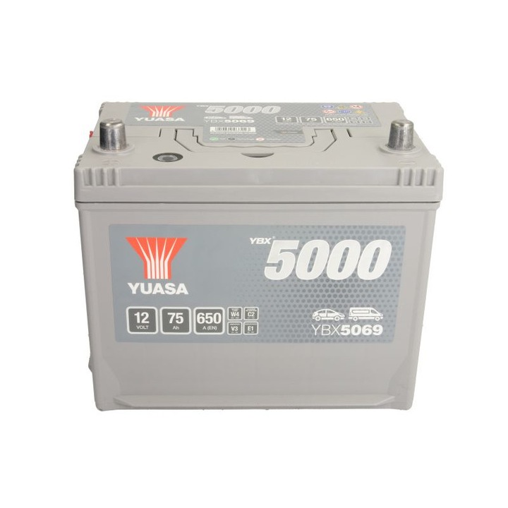 Acumulator auto, YUASA 12V 75Ah/650A, 269x174x223 B9 - eMAG.ro