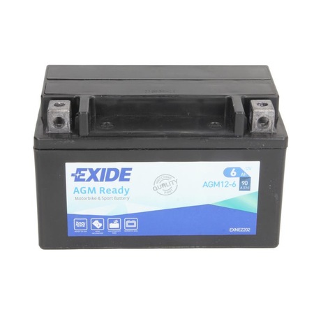 Акумулатор за мотоциклет, моторна шейна, ATV EXIDE 12V 6Ah 90A L+ - eMAG.bg