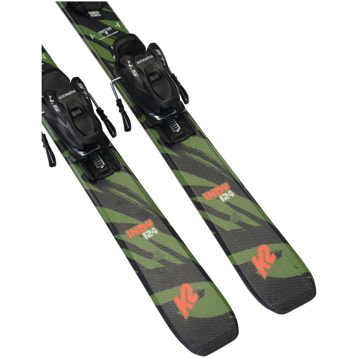 Schiuri K2 INDY - FDT 4.5, cu legaturi, pentru copii, 124cm - eMAG.ro