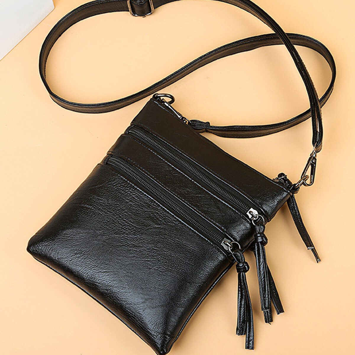 Geanta dama, Piele naturala, Negru - eMAG.ro