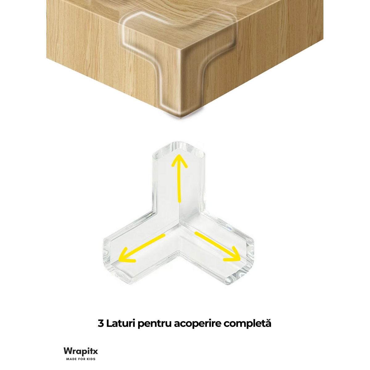 Set 15 Coltare din Silicon transparent pentru Protectia Copilului ...