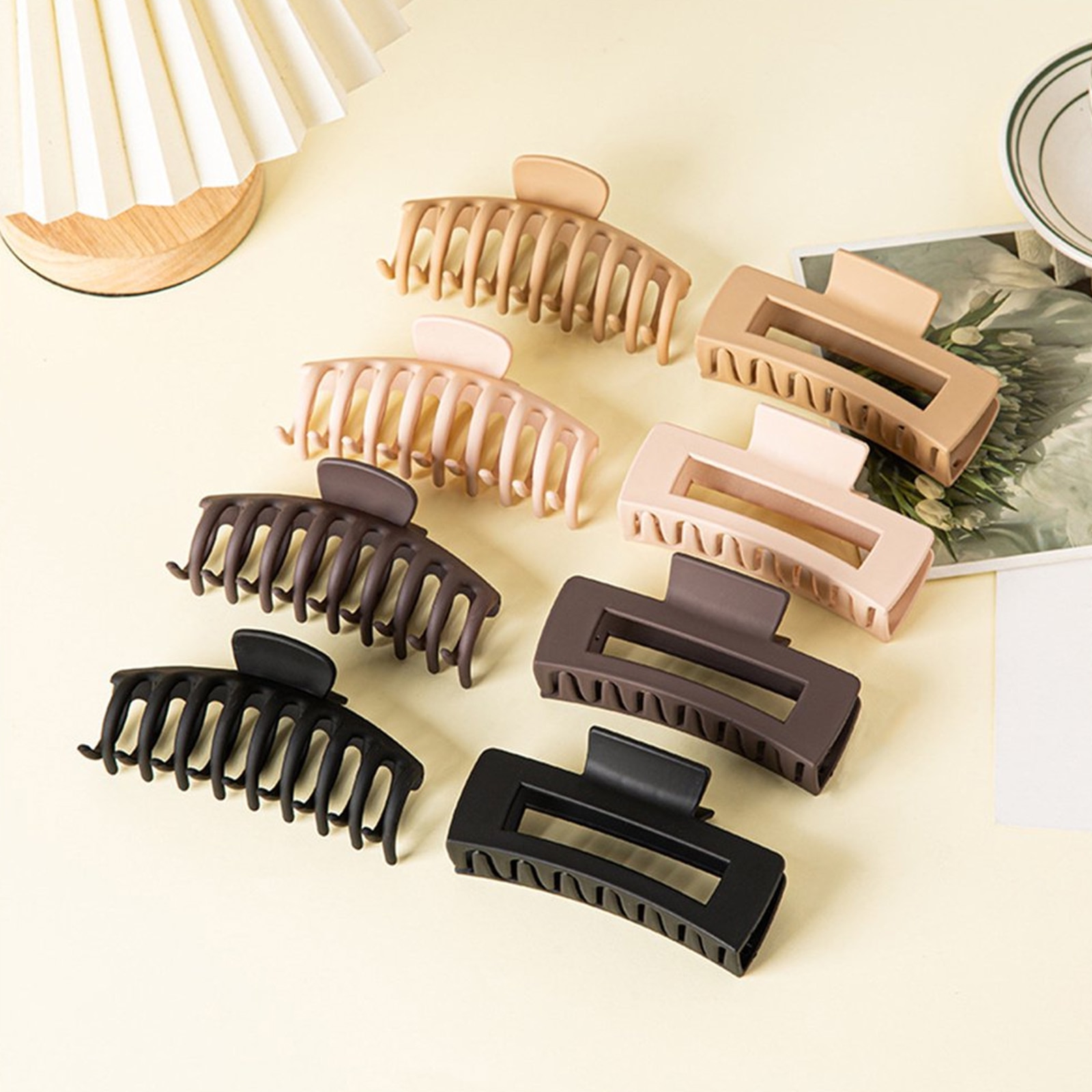 Set 8 clame de par, zggzerg, Clema de par cu gheare antiderapanta Big ...