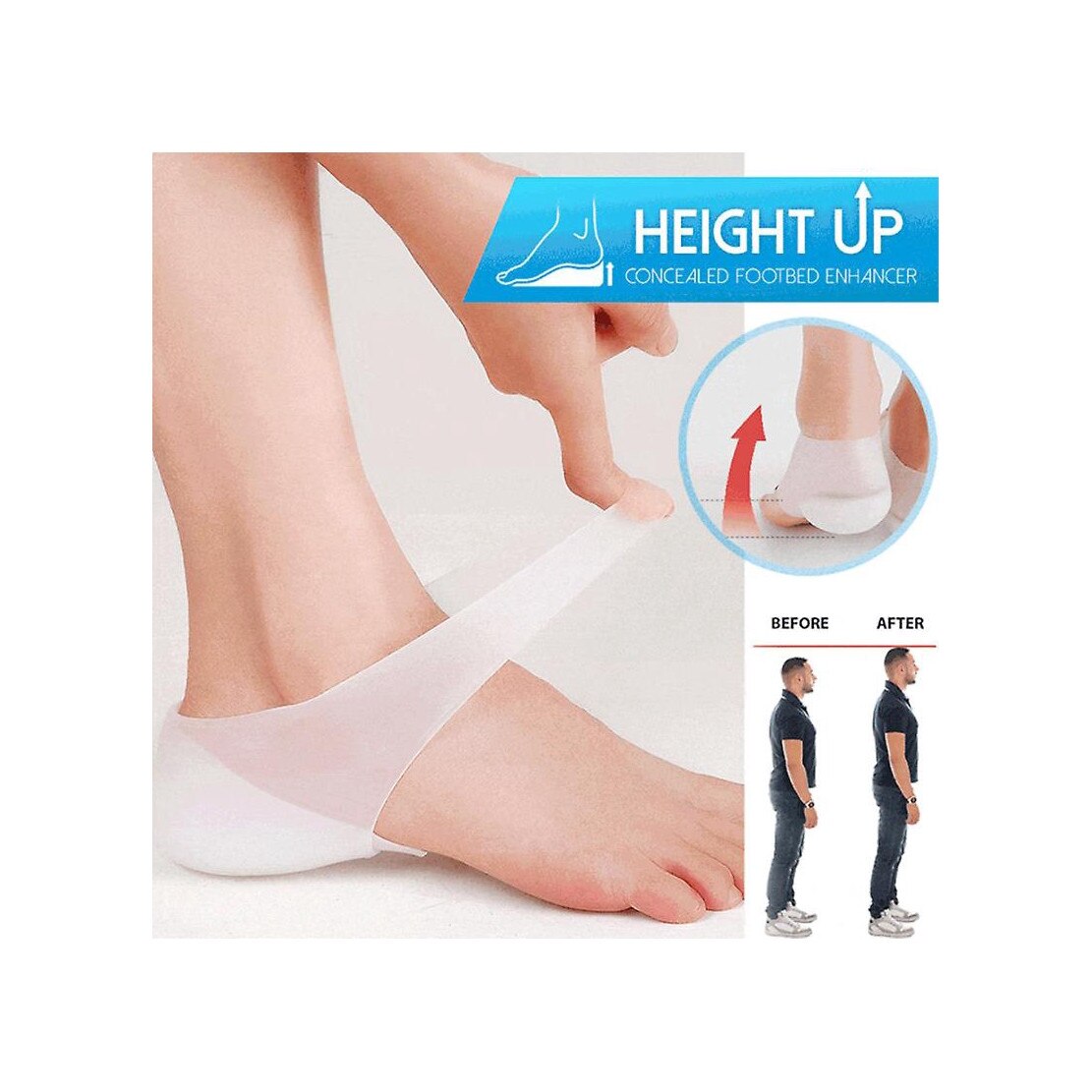 Branturi ascunse pentru ameliorarea picioarelor, Sunmostar, Silicon, 3 ...