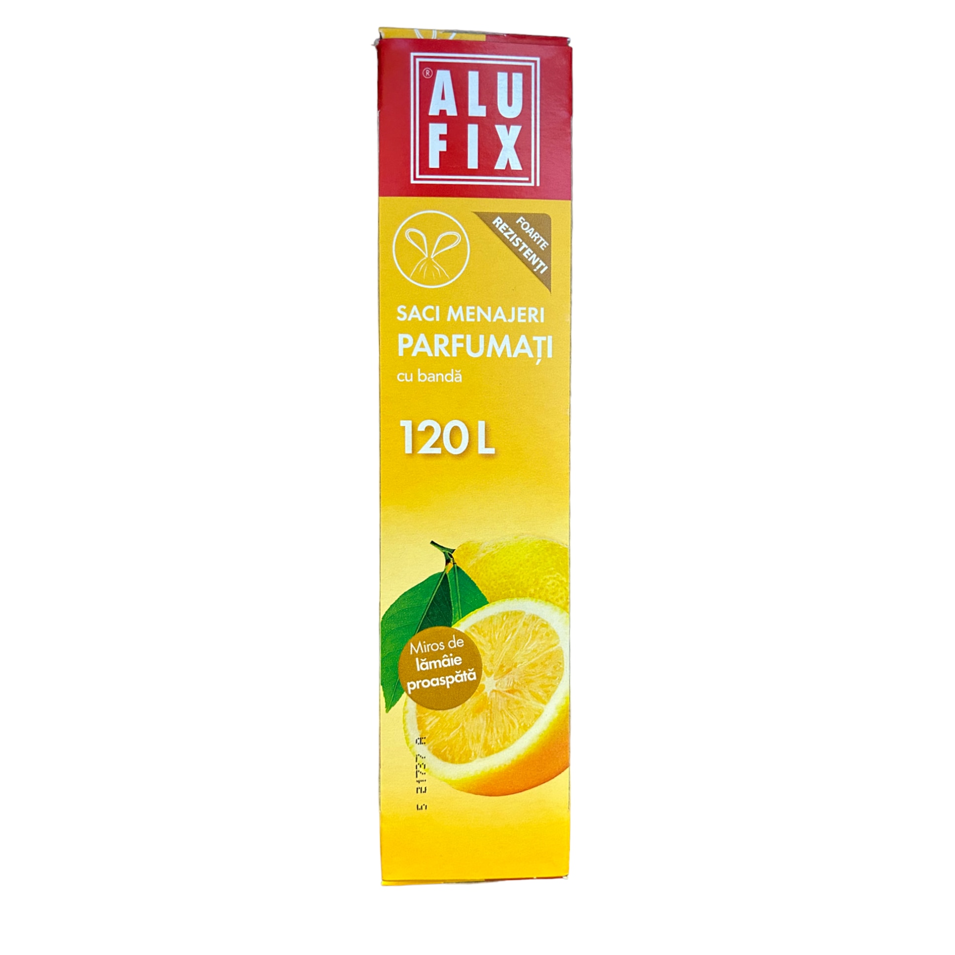 Ароматизирани торбички за смет, с тиксо, 120L, 6 бр./ролка, лимон ...