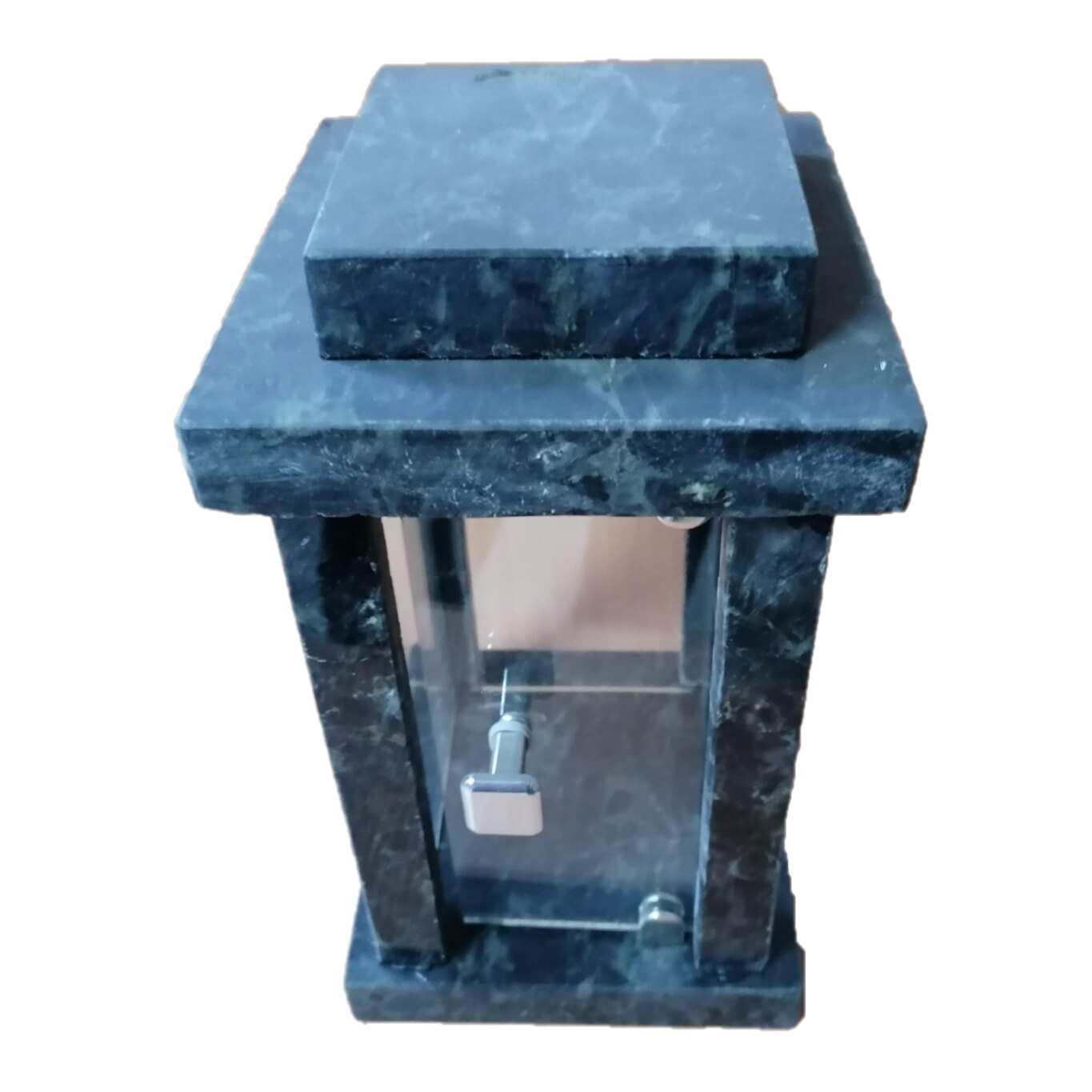 Felinar Granit Volga Blue, 13 x 14 x 23 cm - eMAG.ro