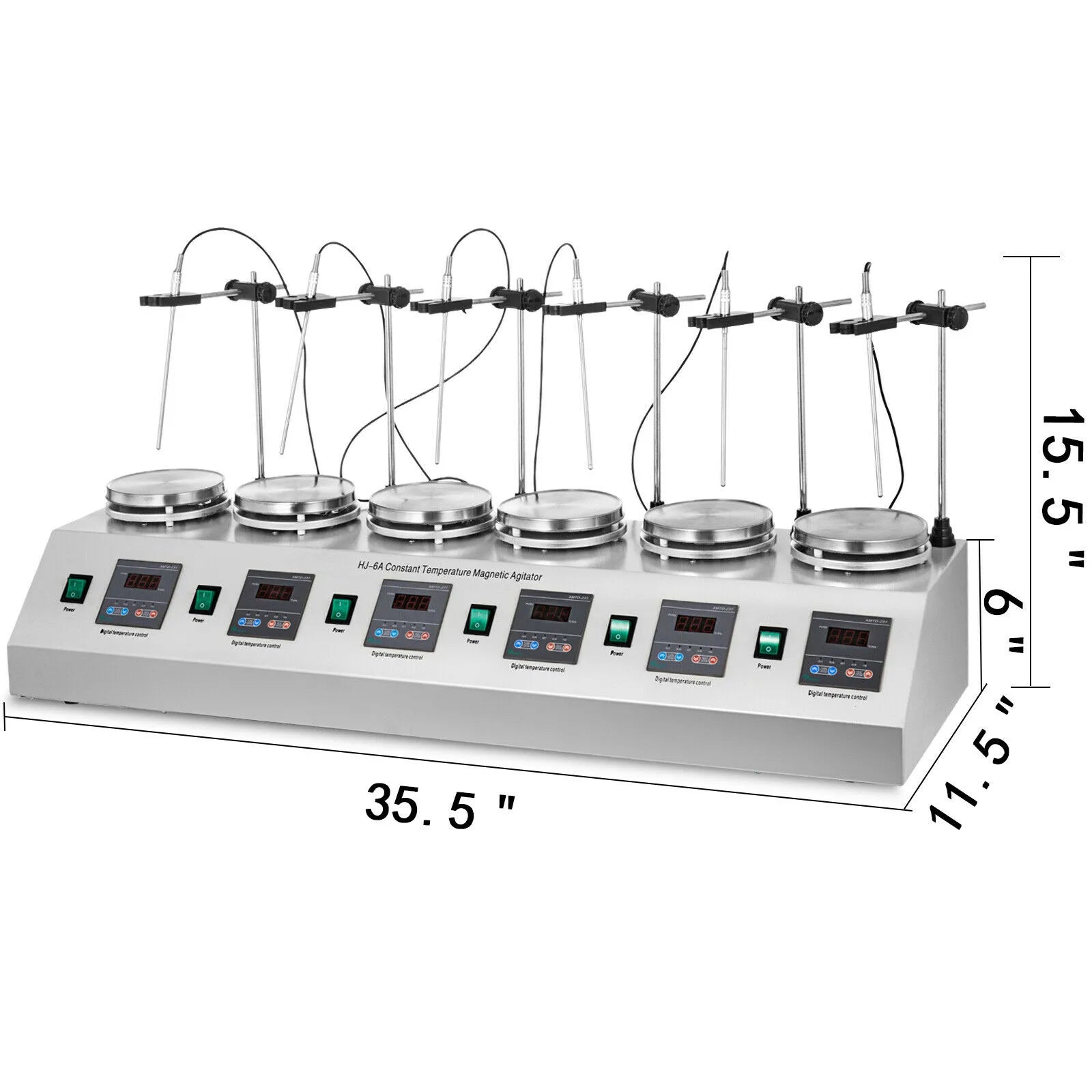 Agitator magnetic, 1000 ml, 220 V, 25 W, 2400 rpm, otel inoxidabil, un ...
