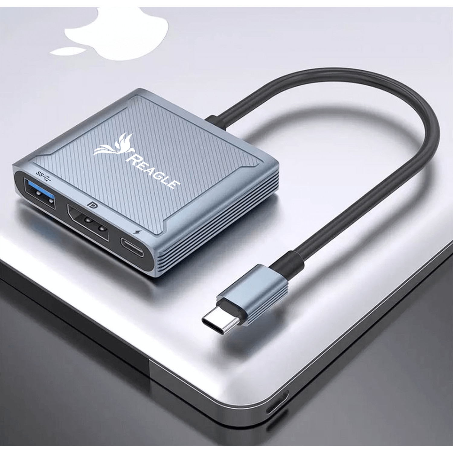 Адаптер HUB USB-C Display Port DP 8K 60Hz PD 100W M1 M2 Reagle - eMAG.bg
