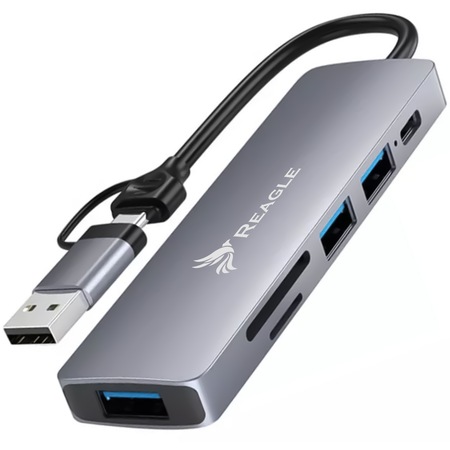 Adaptor HUB USB 3.2 Gen1 activ 4 porturi splitter de port USB Reagle ...