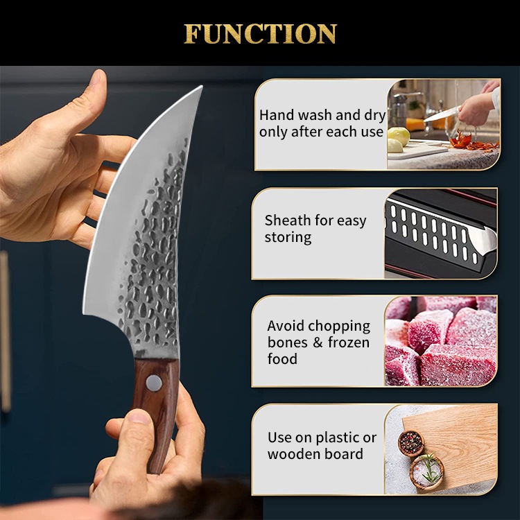 Cutit Japonez profesional, Forjat Manual, Aurov®, din Otel Inoxidabil ...