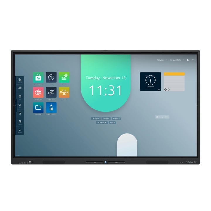 Display interactiv Prowise One G2, diagonala 75", 4K, Android 11, 6GB ...