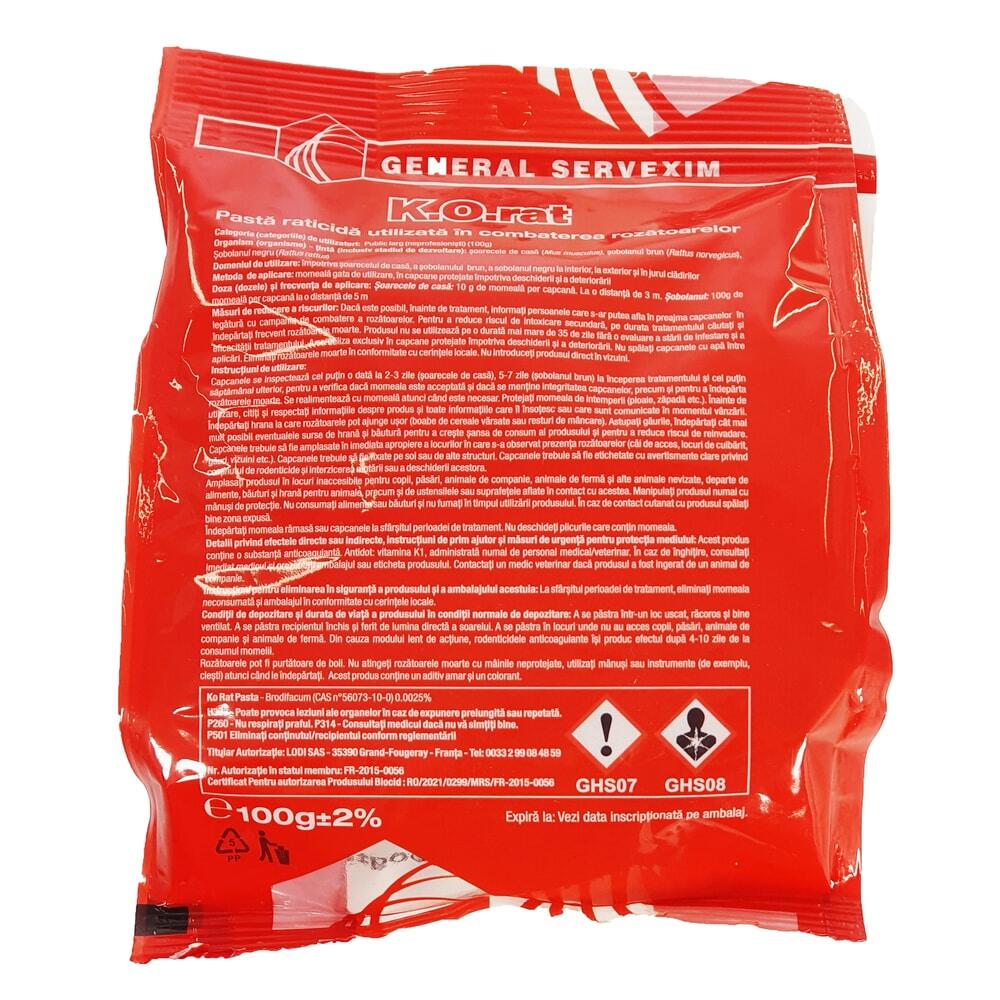 Momeala Soareci Tip Pasta K.O. Rat 100g - eMAG.ro